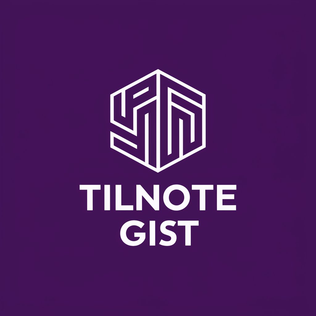 TILNOTE GIST - 웹 페이지, 유튜브 요약